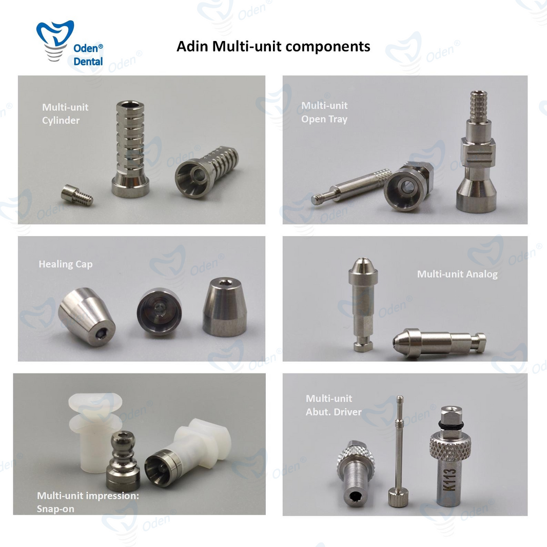 Multi-unit Abutments and Components – ODEN implant components